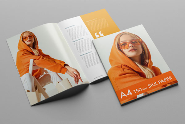 A4 brochure 150gsm Silk – Arch 5 Design
