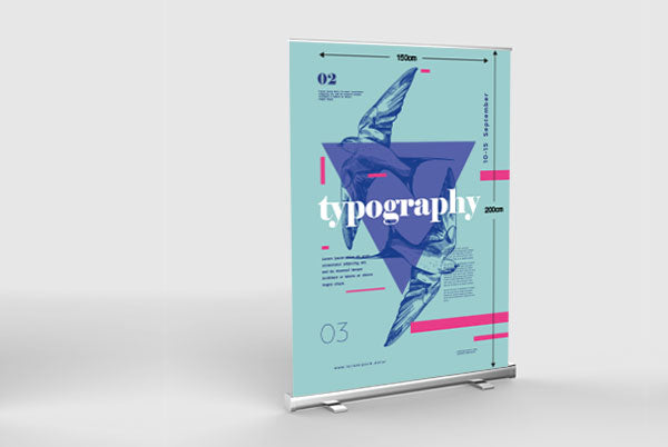 Wide Roll up Banner – Arch 5 Design